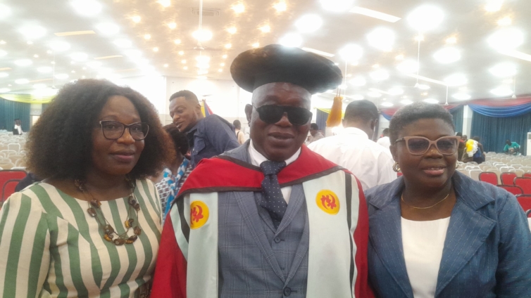 Meet Dr Ayamba the First visually impaired PhD holder, graduates from UCC
